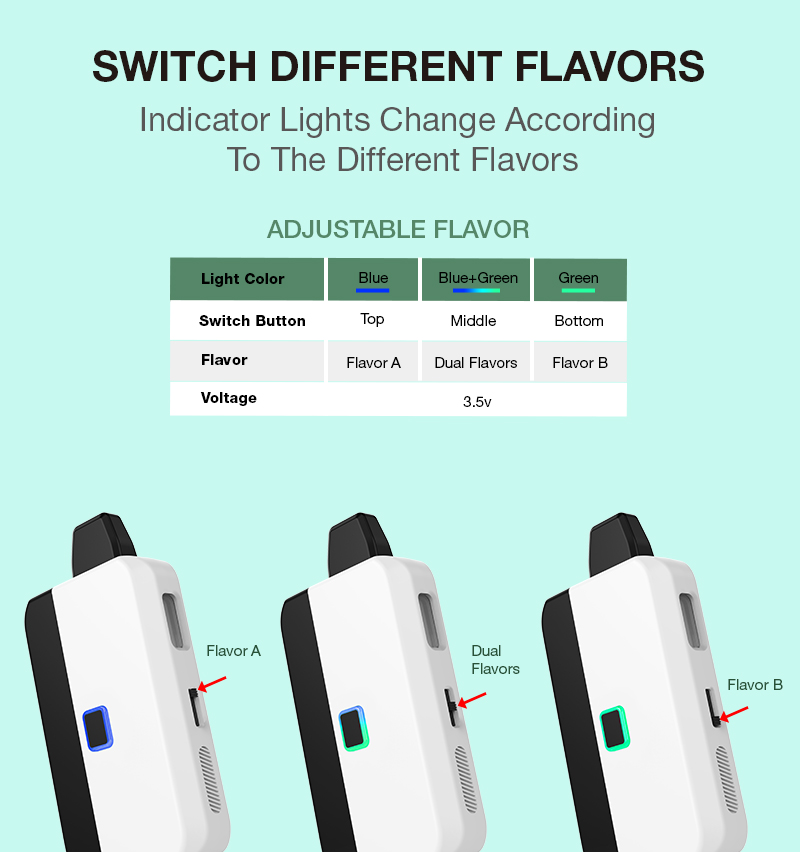 Dual Flavors Disposable Box Switchable Flavor Vape from China ...